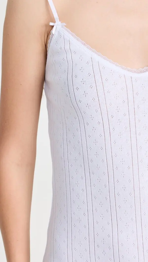 COUCOU Cami Slip Dress: Pointelle