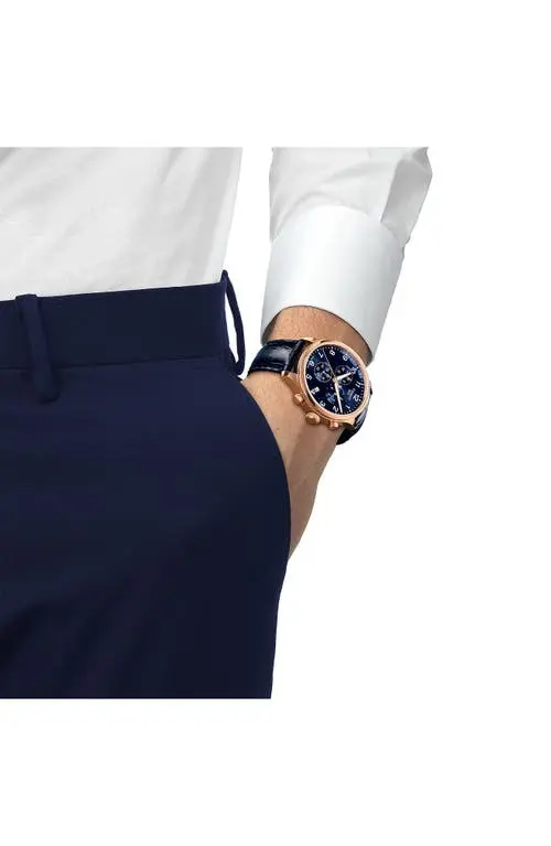TISSOT Chrono Xl Collection Chronograph Strap Watch - Blue