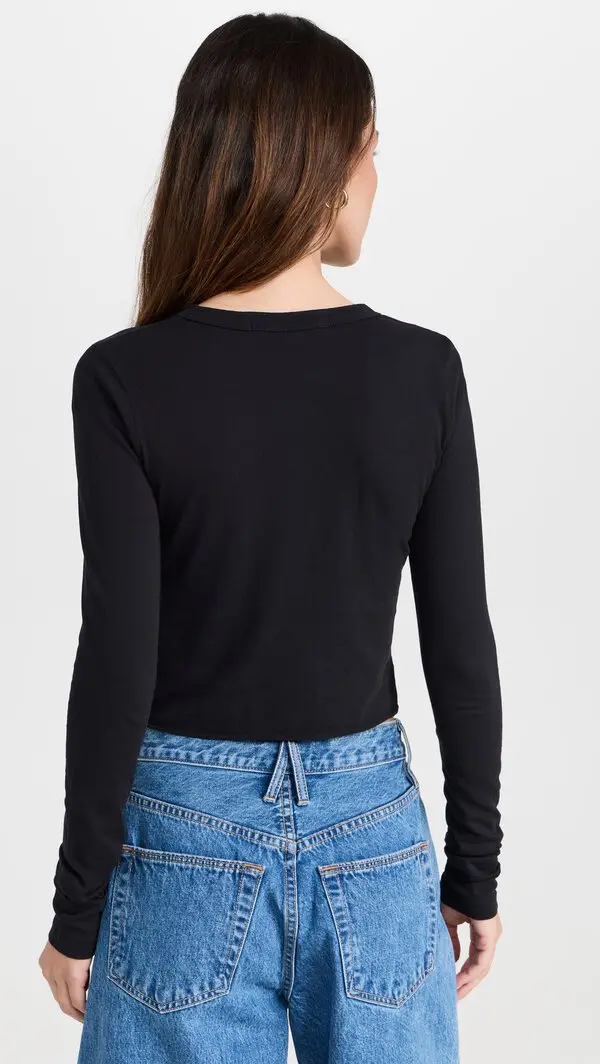 SLVRLAKE Long Sleeve Baby Tee - Raven