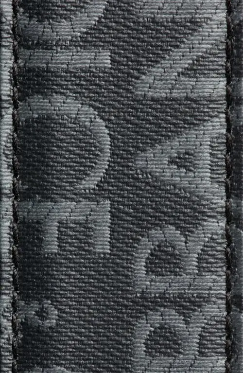 Dolce & Gabbana Logo Jacquard Coated Canvas Belt - Black/blac