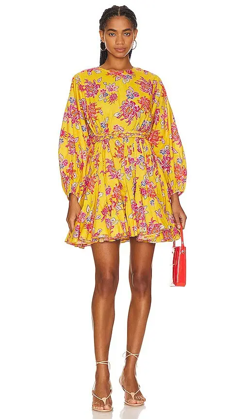 Rhode Ella Mini Dress In Yellow In Gold Lanai - 58% Off | Editorialist