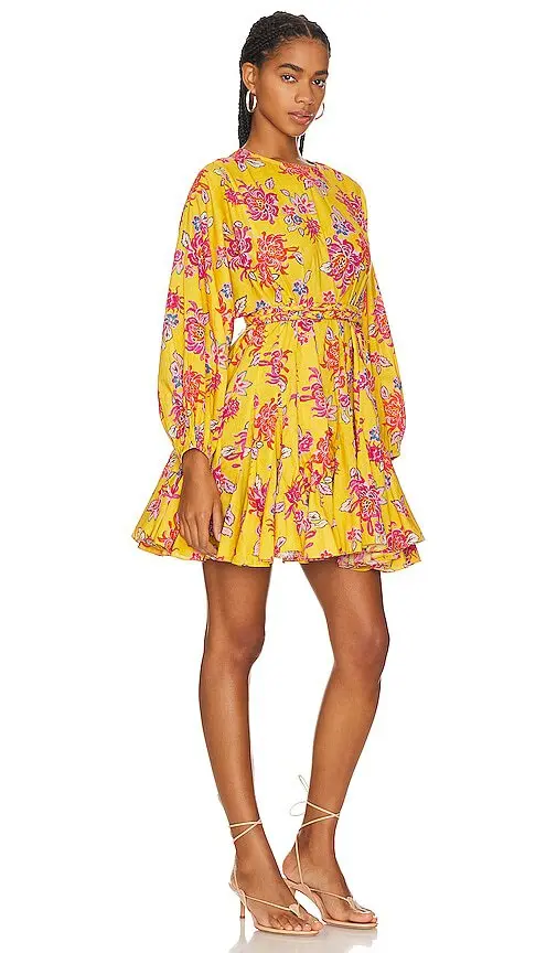 Rhode Ella Mini Dress In Yellow