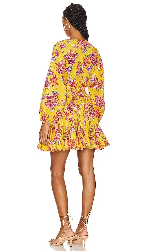 Rhode Ella Mini Dress In Yellow