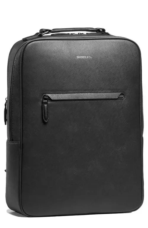 MAVERICK & CO. Earthen Recycled Leather Backpack - Black