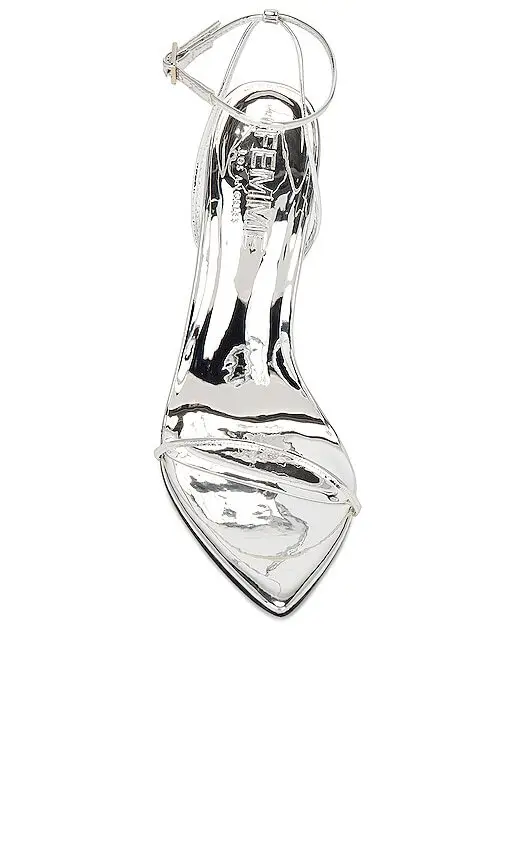 Femme La Metallic Silver Stiletto Sandal
