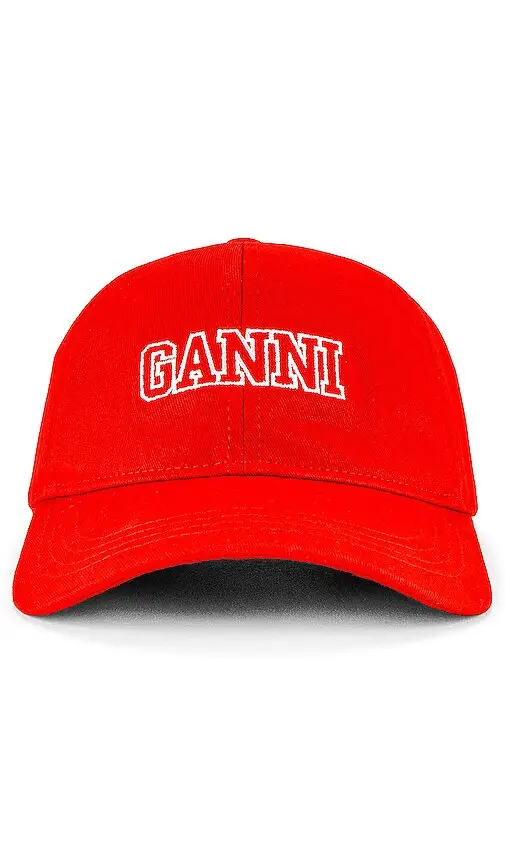 GANNI Cap Hat In Red