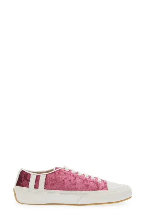 CECILIA NEW YORK Rookie Sneaker - Wine Velvet