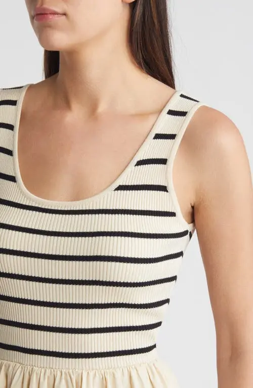 Moon River Ribbed Bodice Maxi Sundress
