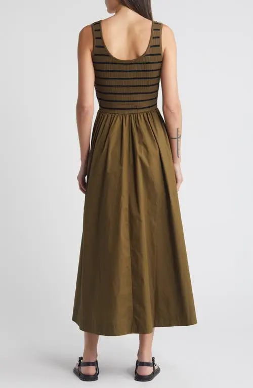 Moon River Ribbed Bodice Maxi Sundress