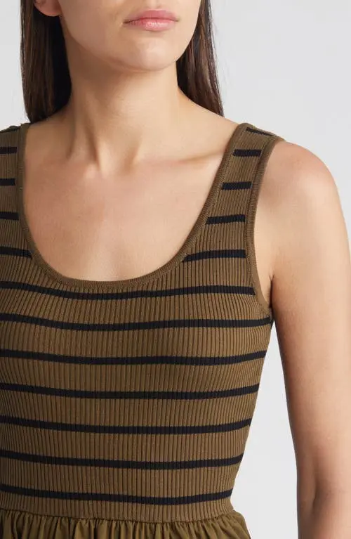 Moon River Ribbed Bodice Maxi Sundress