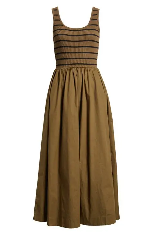 Moon River Ribbed Bodice Maxi Sundress