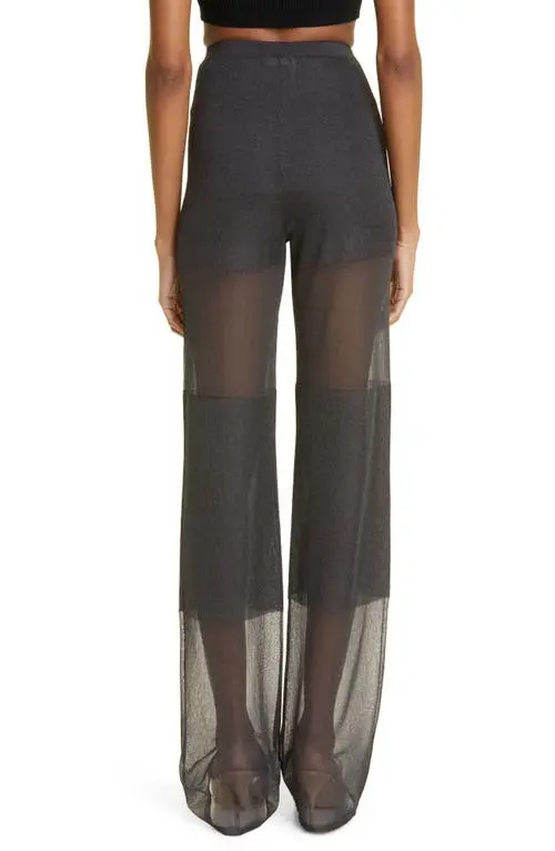 Lapointe Paneled Sheer Mesh Pants
