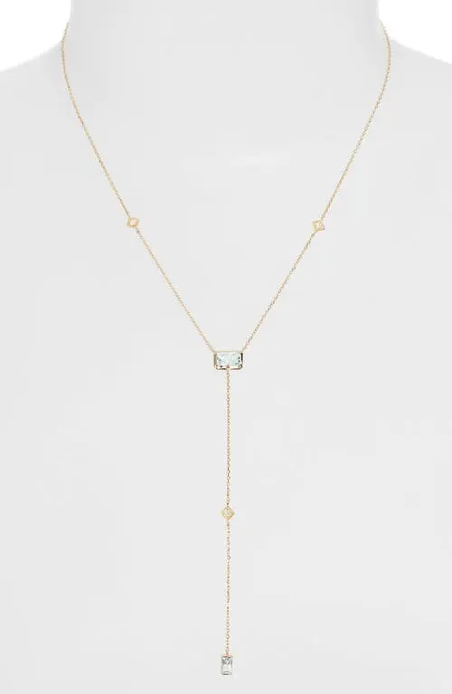 Anzie Dewdrop Topaz Y-necklace