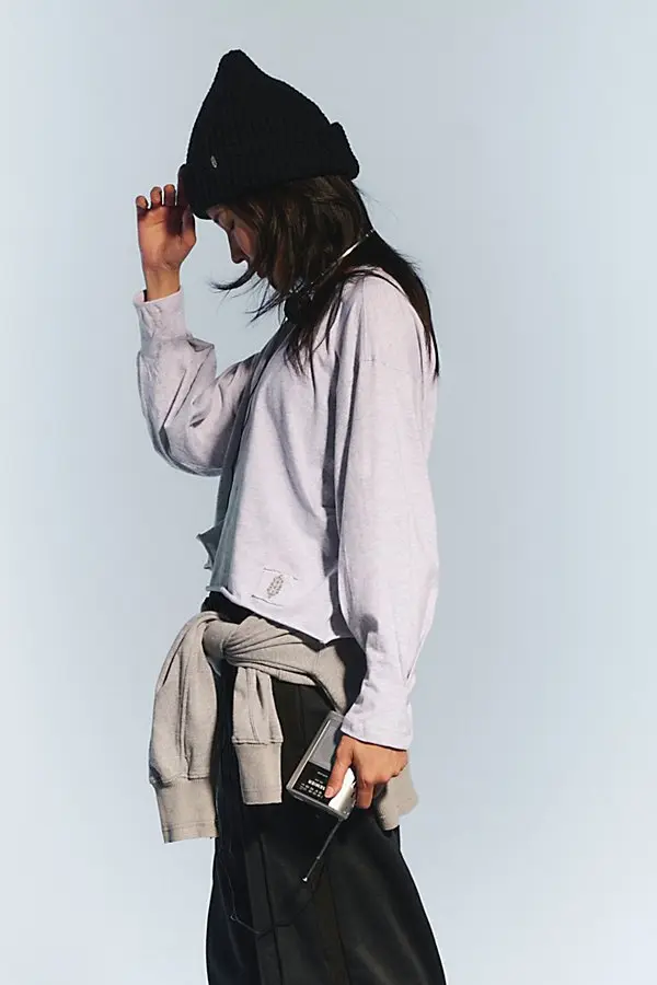 Free People Inspire Layer Top - Heather Grey