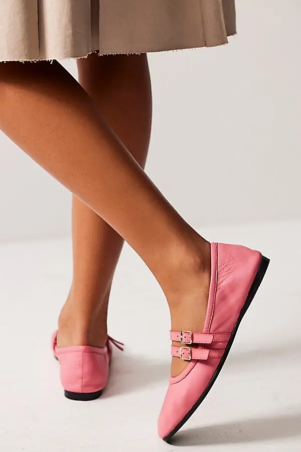 Free People Gemini Ballet Flats - Watermelon