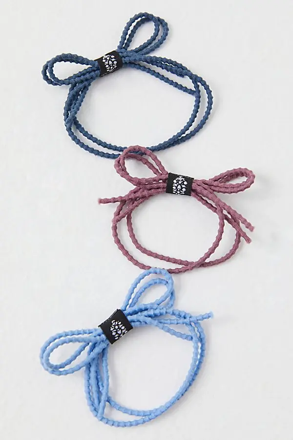 Free People Strike Out Hair Tie Pack - Black
