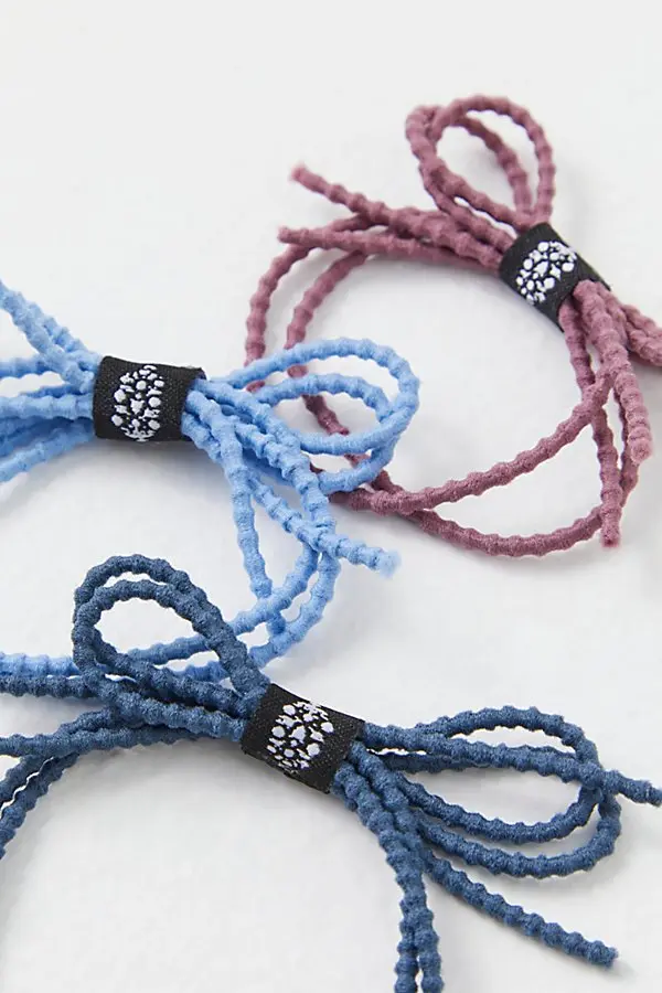 Free People Strike Out Hair Tie Pack - Black