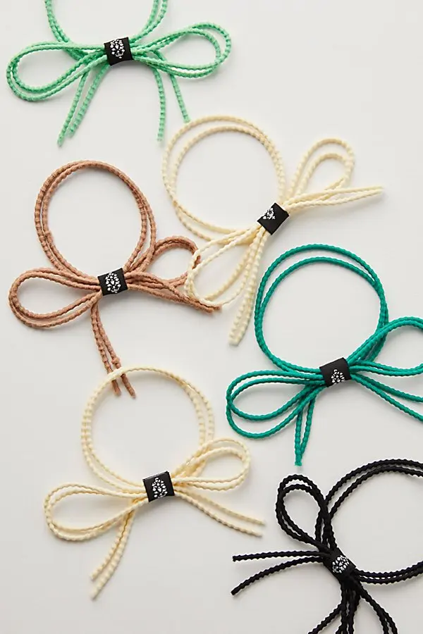 Free People Strike Out Hair Tie Pack - Neutral Mix