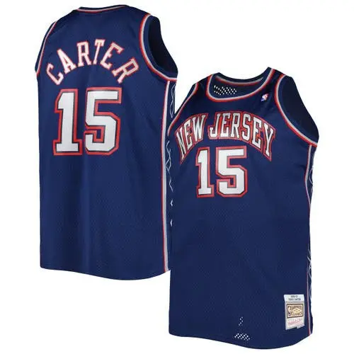 Mitchell & Ness Vince Carter New Jersey Nets Big & Tall Hardwood Classics 2006/07 Swingman Jersey - Navy