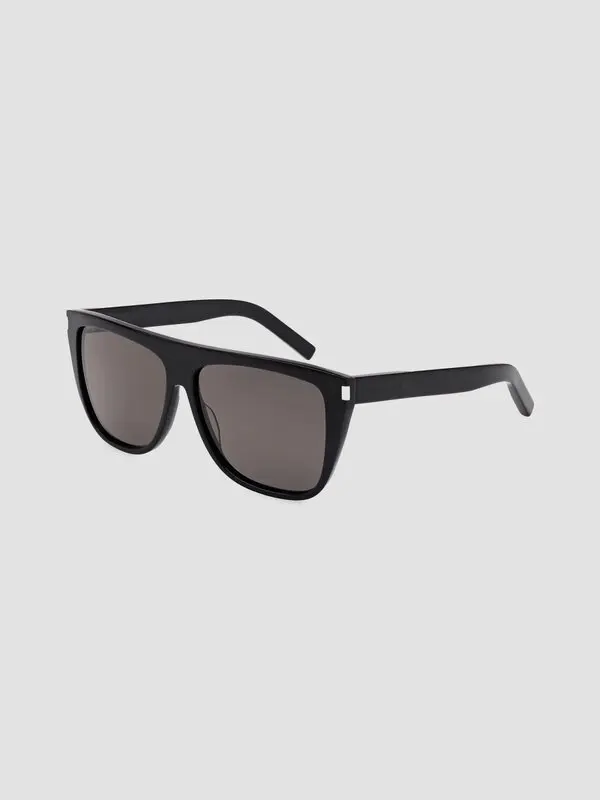 Saint Laurent Original Sl 1 Rectangular 59mm Sunglasses - Black