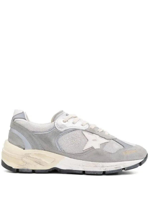 GOLDEN GOOSE Dad-star Mesh-panelled Low-top Sneakers - Grey