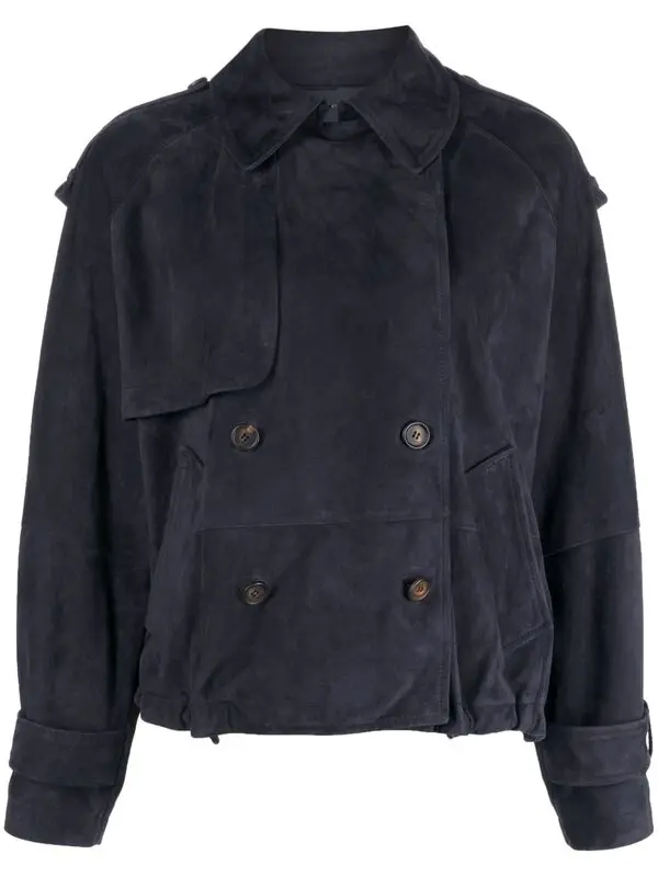 Brunello Cucinelli Monilli-detail Suede Jacket