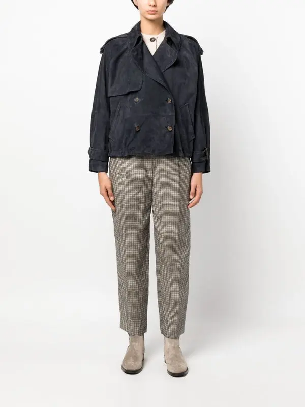 Brunello Cucinelli Monilli-detail Suede Jacket