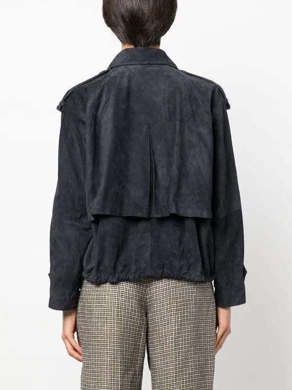 Brunello Cucinelli Monilli-detail Suede Jacket