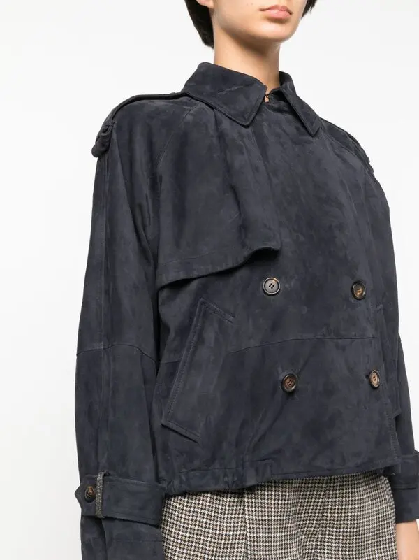 Brunello Cucinelli Monilli-detail Suede Jacket