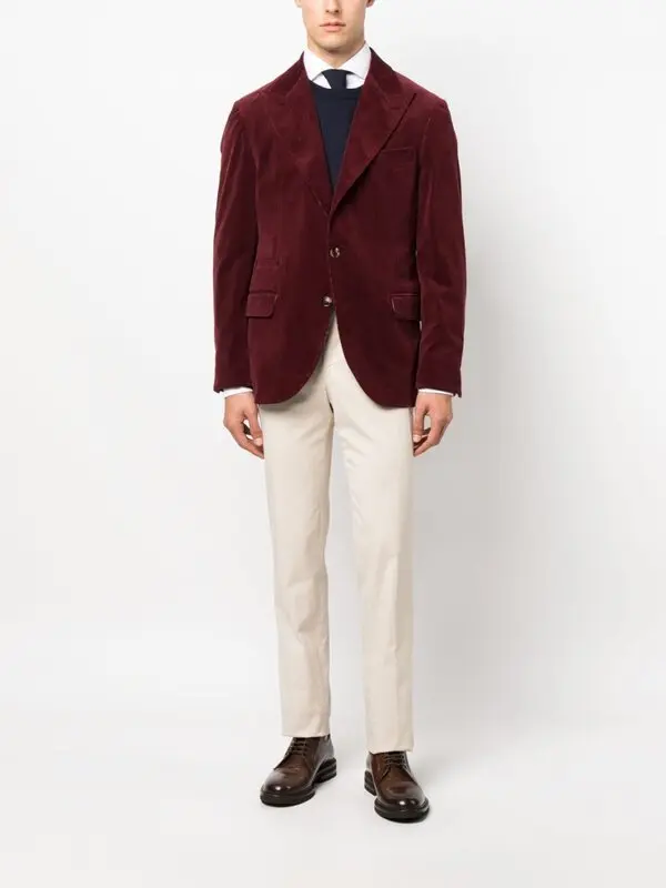 Brunello Cucinelli Single-breasted Corduroy Blazer