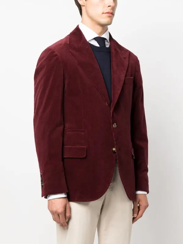 Brunello Cucinelli Single-breasted Corduroy Blazer