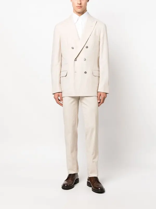 Brunello Cucinelli Peak-lapel Double-breasted Blazer