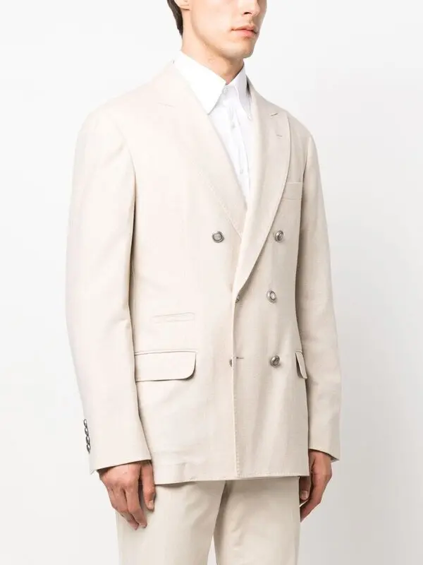Brunello Cucinelli Peak-lapel Double-breasted Blazer