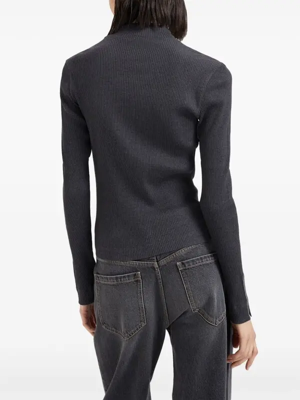 Brunello Cucinelli Roll-neck Ribbed Jersey Top