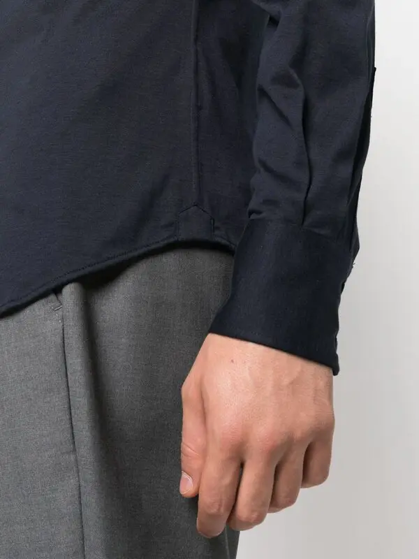 Brunello Cucinelli Long-sleeved Silk-cotton Shirt