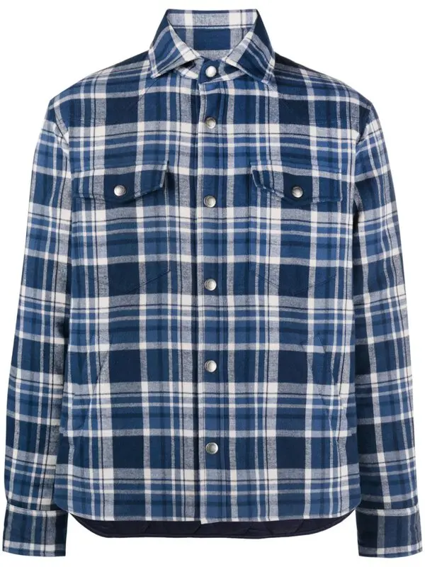 Brunello Cucinelli Plaid-check Padded Jacket