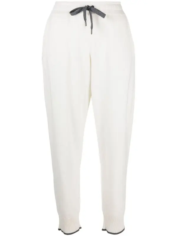 Brunello Cucinelli Tapered-leg Cashmere Track Pants