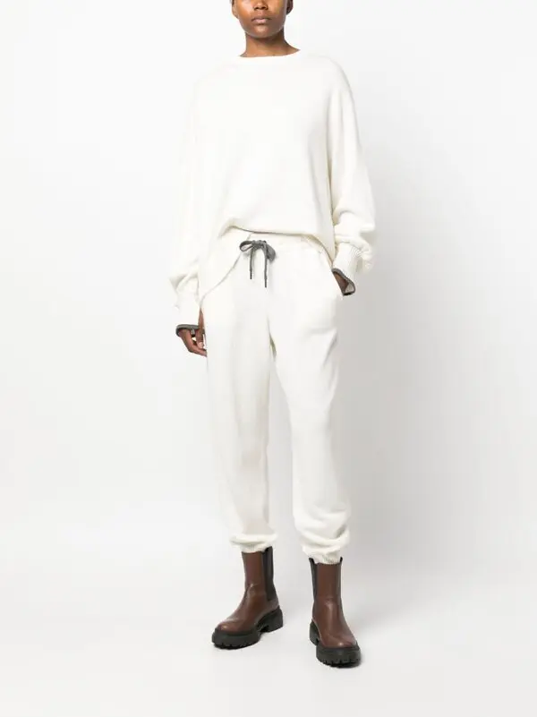 Brunello Cucinelli Tapered-leg Cashmere Track Pants
