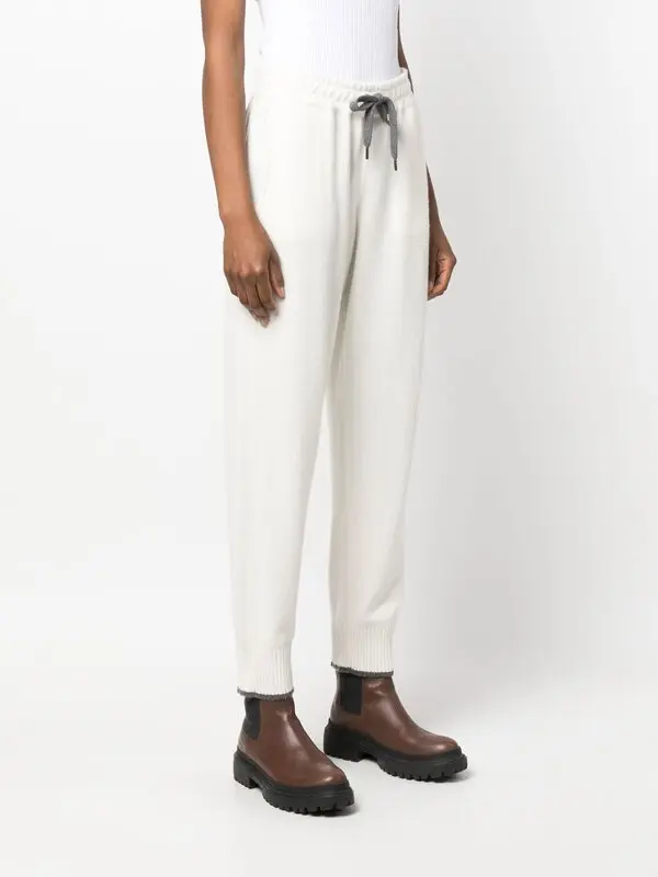 Brunello Cucinelli Tapered-leg Cashmere Track Pants
