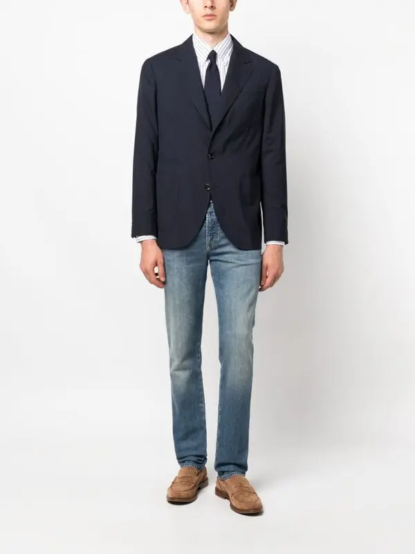 Brunello Cucinelli Striped Button-up Cotton Shirt