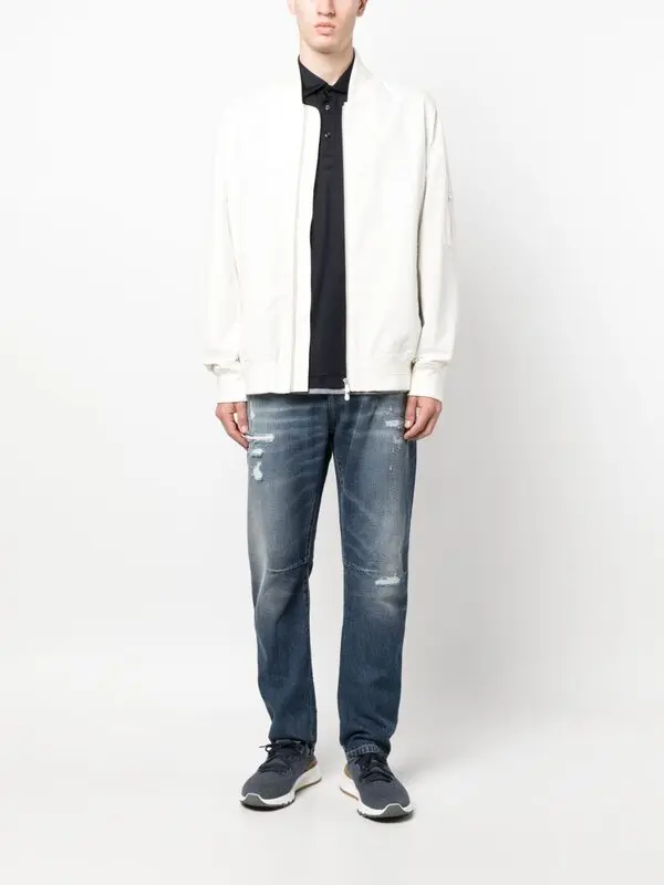 Brunello Cucinelli Zip-fastening Cotton Bomber Jacket