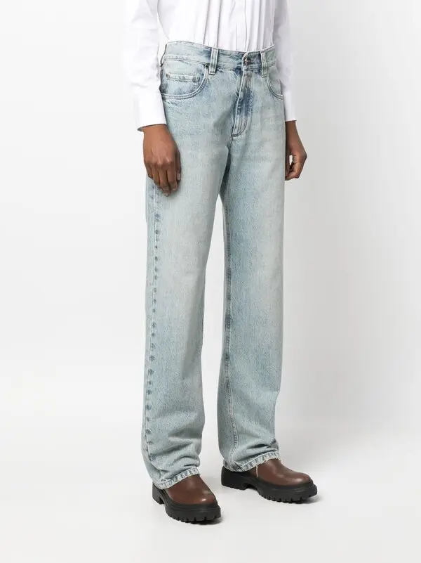 Brunello Cucinelli Straight Leg Stonewashed Jeans