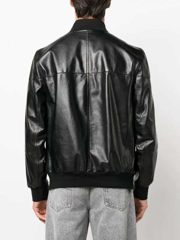 Brunello Cucinelli Leather Bomber Jacket