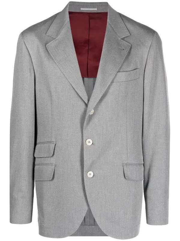 Brunello Cucinelli Single-breasted Cotton Blazer