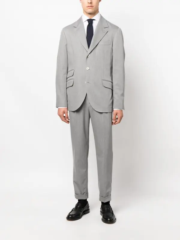 Brunello Cucinelli Single-breasted Cotton Blazer