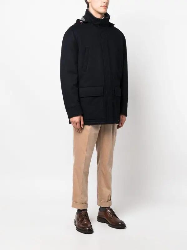 Brunello Cucinelli Padded Coat With Detachable Hood