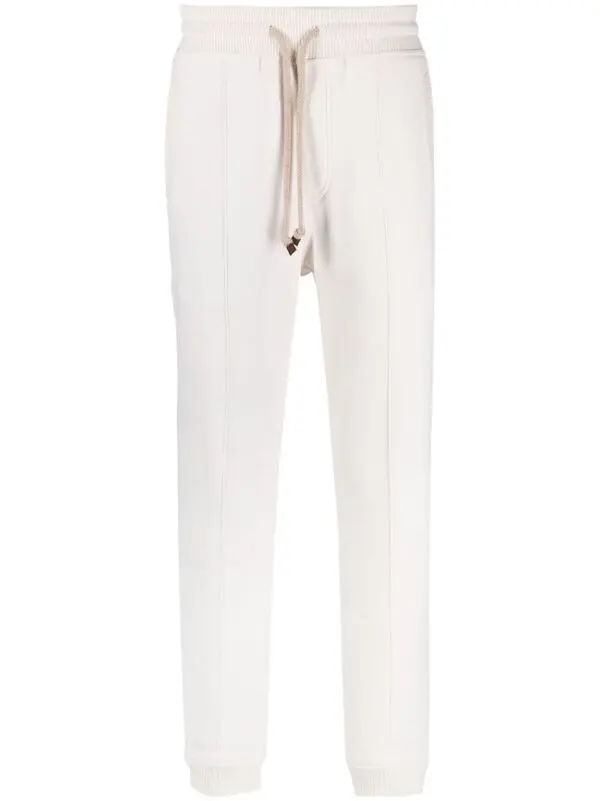 Brunello Cucinelli Drawstring Cotton Track Pants