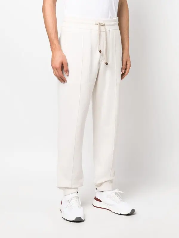 Brunello Cucinelli Drawstring Cotton Track Pants
