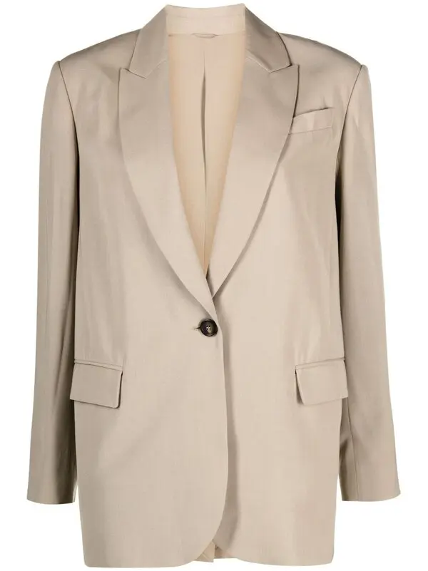 Brunello Cucinelli Single-breasted Button-fastening Jacket - Brown