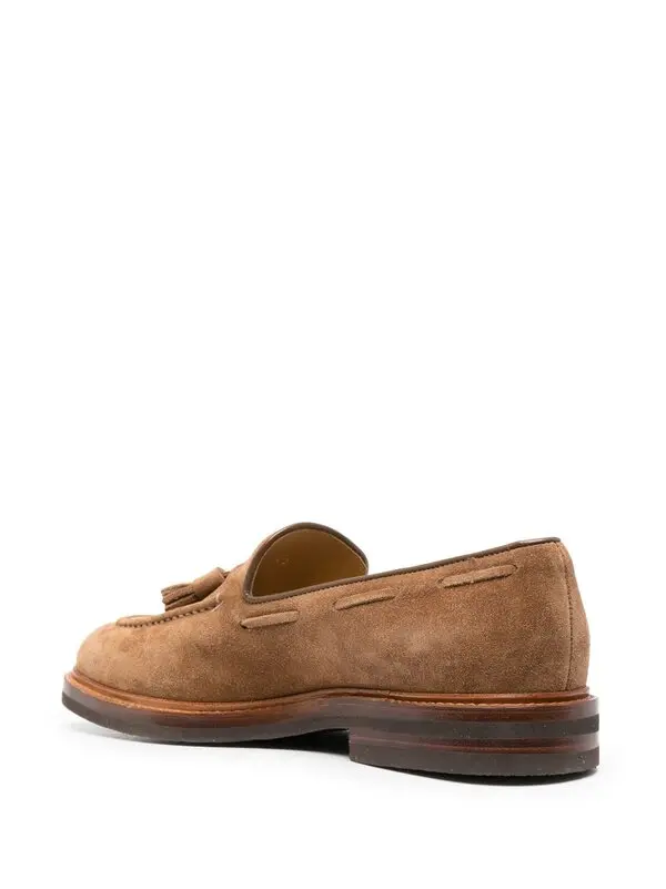 Brunello Cucinelli Tassel-detail Loafers - Brown